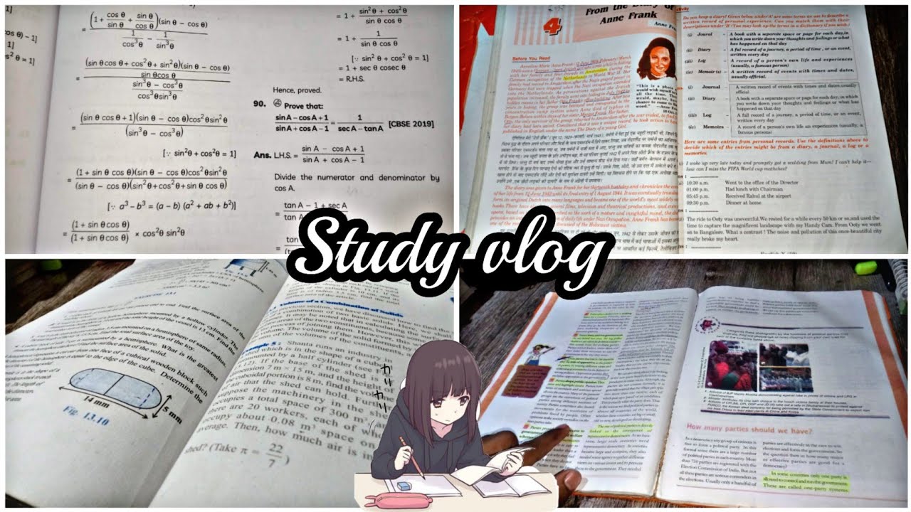Class 10th Study Vlog | Cbse class 10th Students | Study Vlog - YouTube