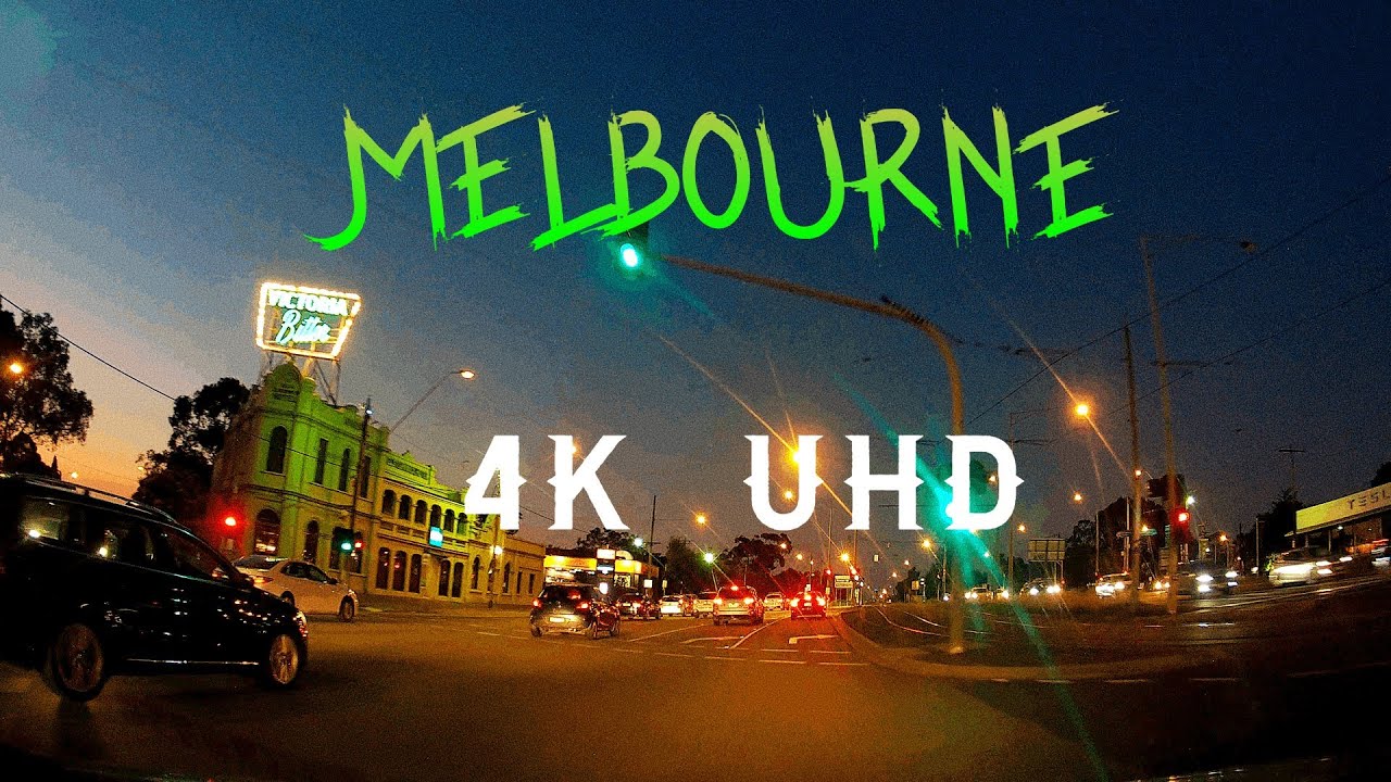 AUSTRALIA MELBOURNE NIGHT DRIVING 🎄🎵 Inner suburbs【4K UHD】 - YouTube