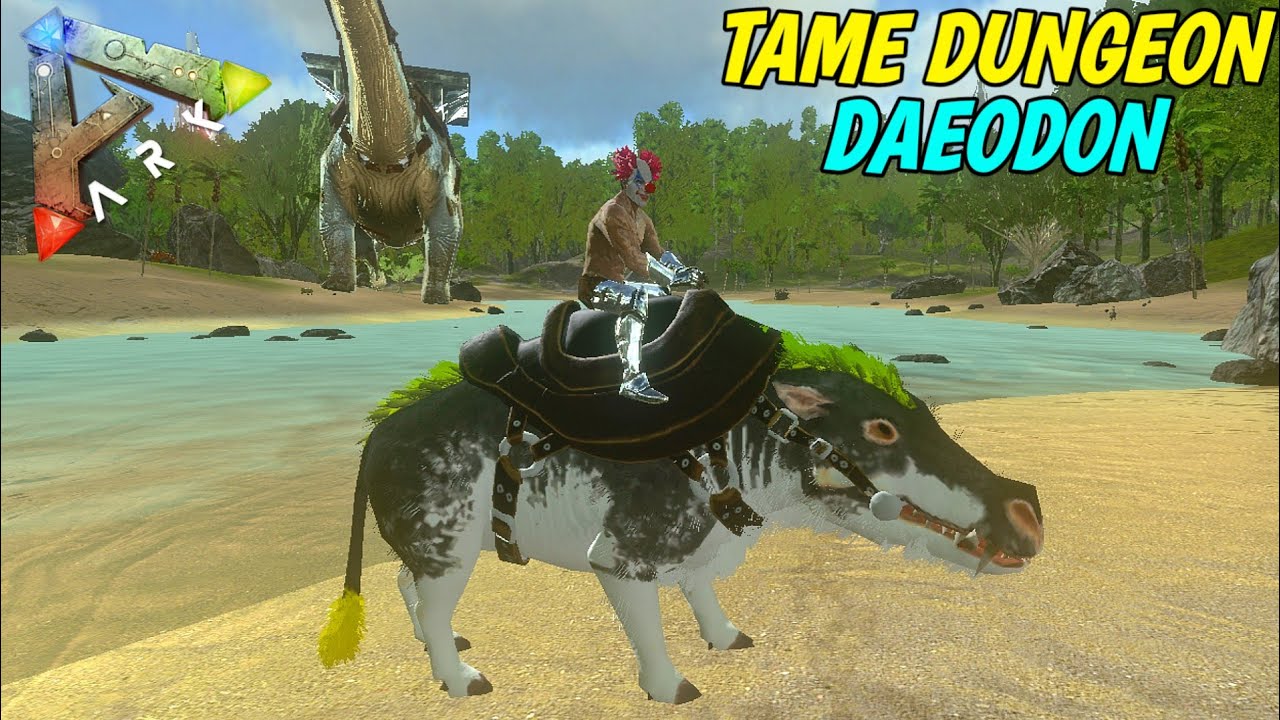 ARK SURVIVAL EVOLVED MOBILE :- TAME DAEODON FROM DUNGEON ARK || EP135 ...