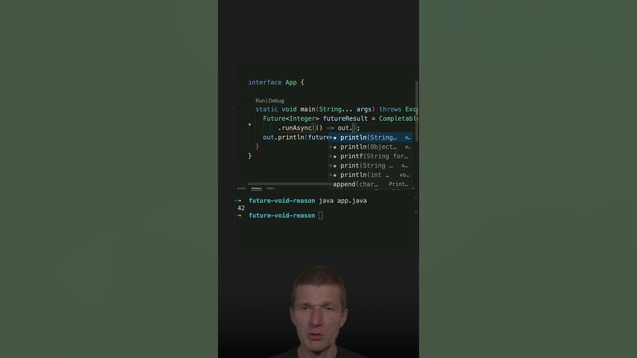 A Use Case For The Void #java #shorts #coding #airhacks - YouTube