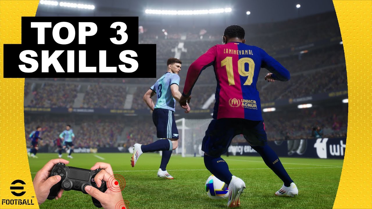 eFootball | TOP 3 SKILLS TUTORIAL - BEST SKILLS TO IMPROVE YOUR ...