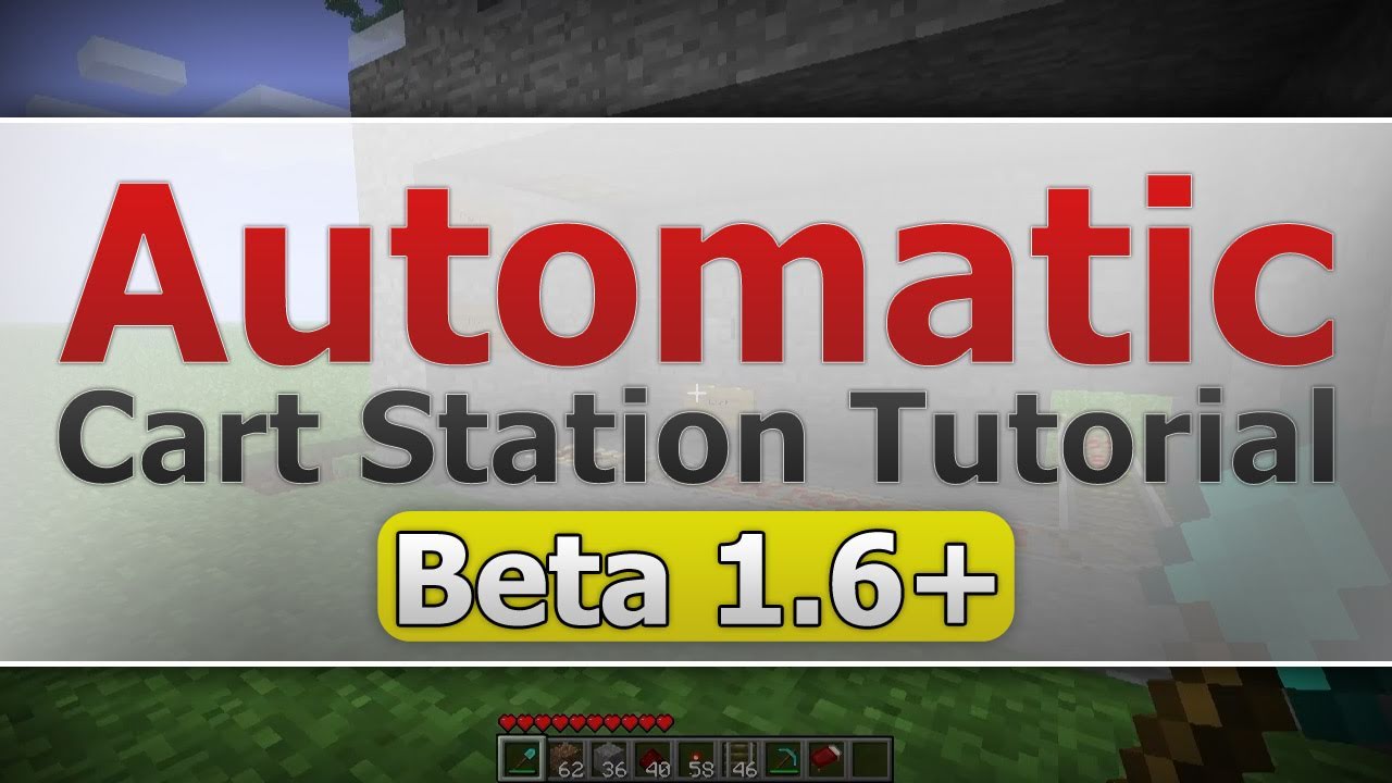 Minecraft: Automatic Cart Station Tutorial [Beta 1.6+] - YouTube