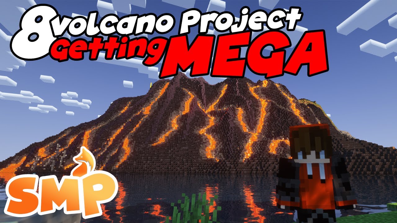 Part 8 - Building my realistic Minecraft volcano base on Wilderness SMP ...