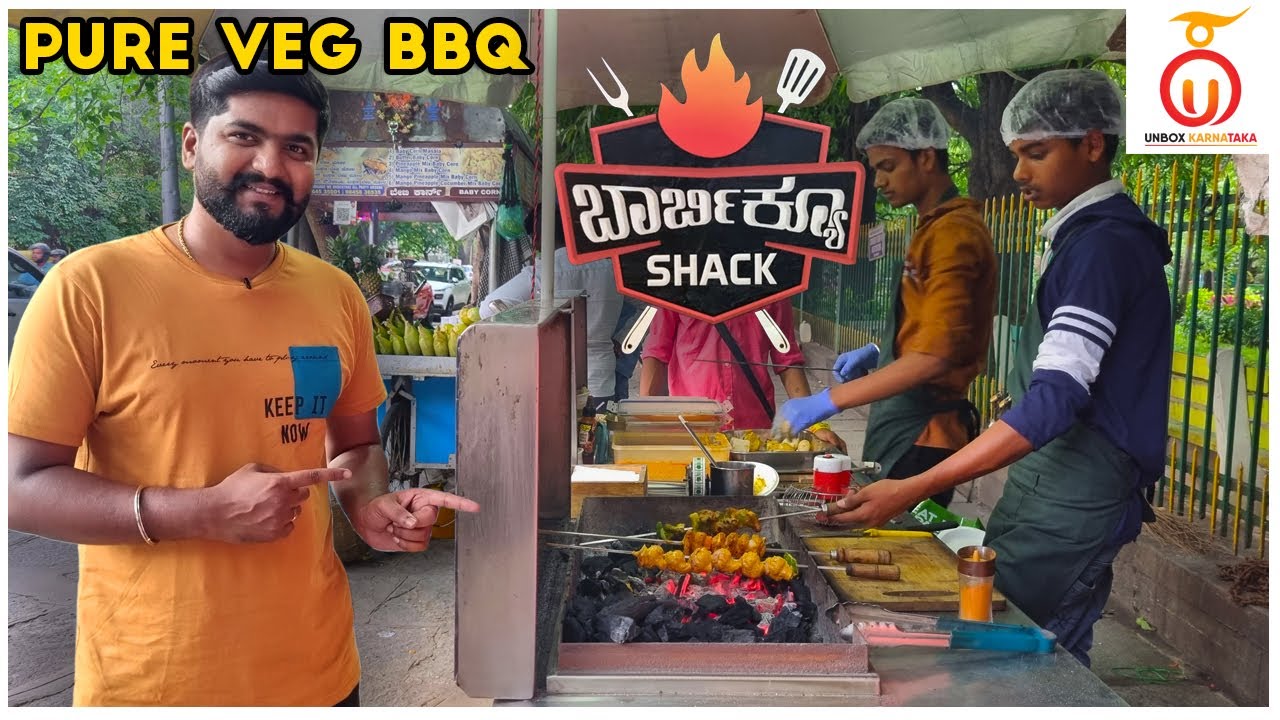 Tasty Veg BBQ Treat @ Barbeque Shack - Bangalore Street Food | Kannada ...