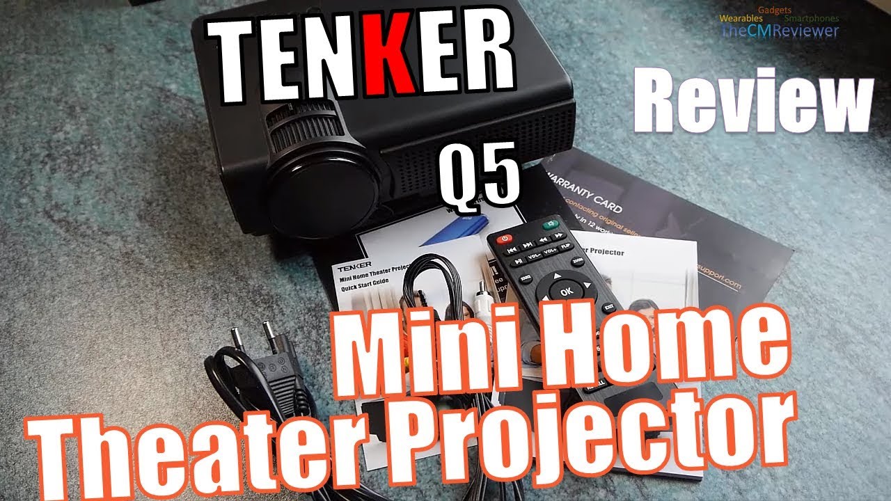TENKER Mini Home Theater Projector Q5 | Test Review | - Hands-on ...