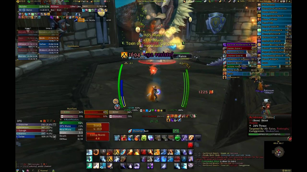 [WoW] Northrend Beasts in Trial of the Crusader - YouTube