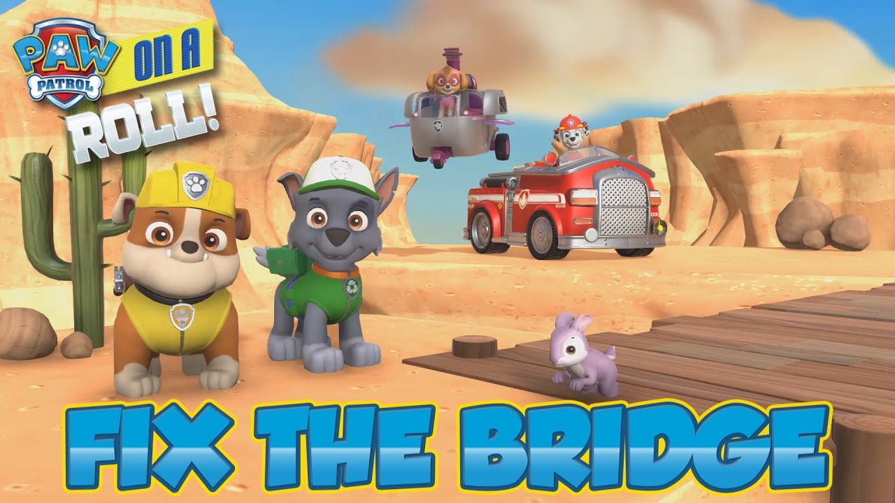 PAW PATROL ON A ROLL – FIX THE BRIDGE FOR THE BUNNIES (MISSION 7 – 100% ...