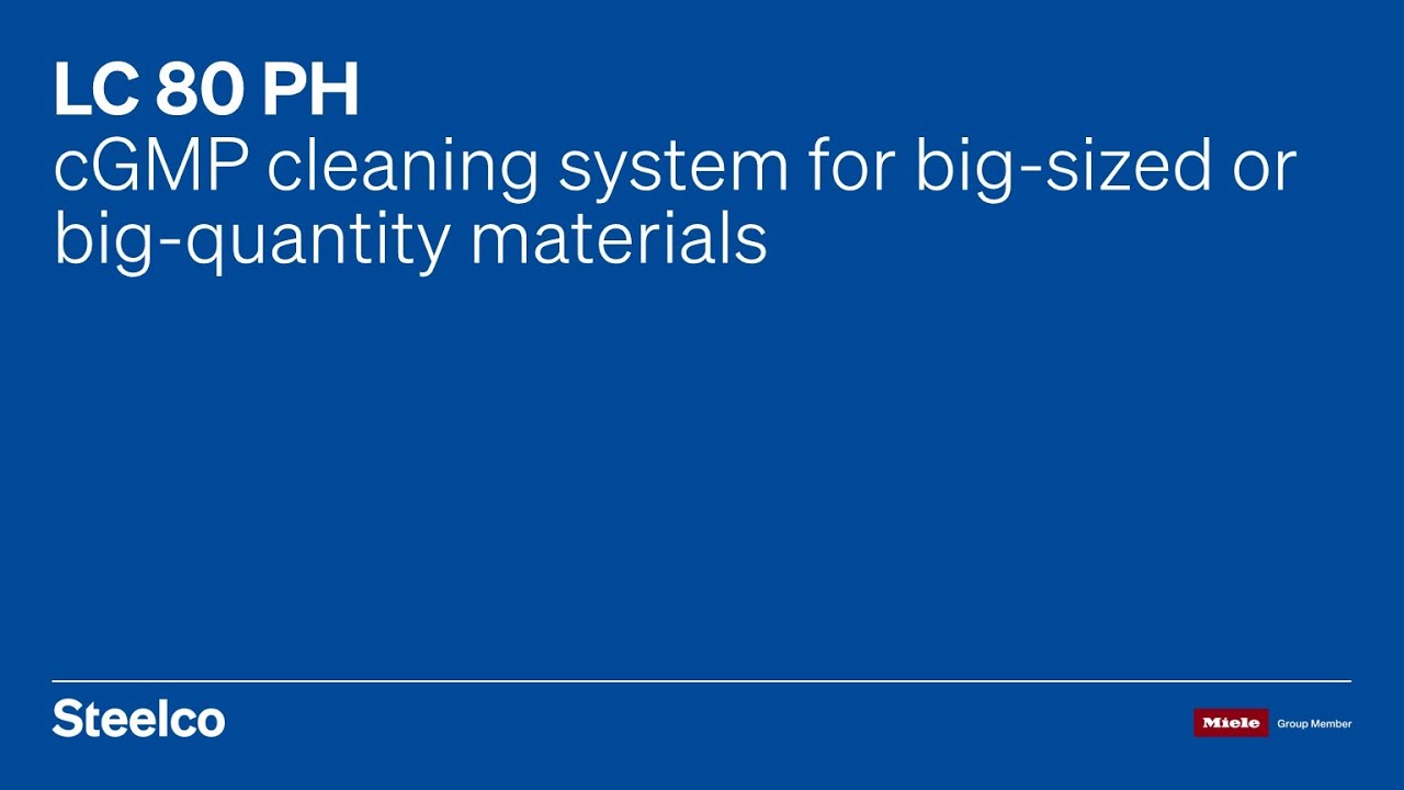 LC 80 PH | cGMP Washer | Steelco Group - YouTube