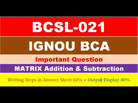 [BCSL 021 Previous Question Papers] Very IMP [BCSL 021 questions paper] [BCSL 021 Solved Lab ...