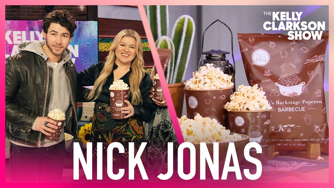 Nick Jonas & Kelly Clarkson Announce Her New Flavor Of Rob's Backstage ...