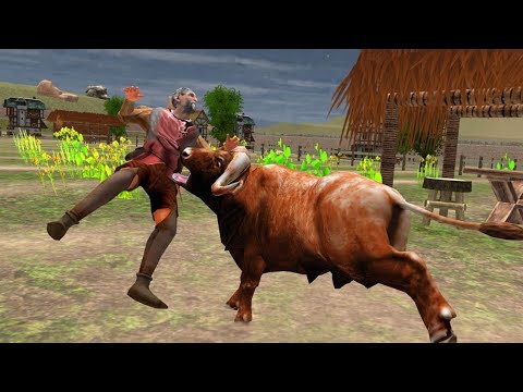 Angry Bull Fight animals android game part [1749] - YouTube