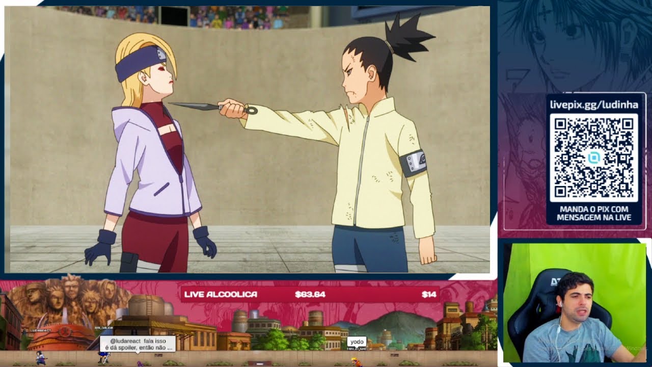 EXAME CHUNIN SHIKADAI VS GENIN DE SUNA (LUDA REACT BORUTO) - YouTube