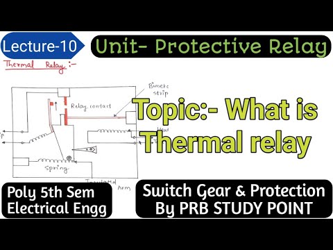 Thermal relay| protective relay in power system| switch gear and ...