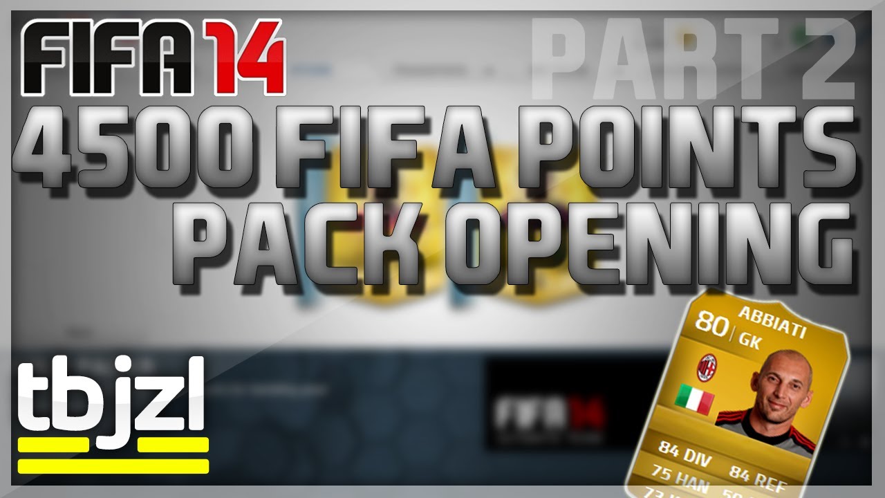 FIFA 14 Ultimate Team | 4500 FIFA Points Pack Opening (Part 2) - YouTube