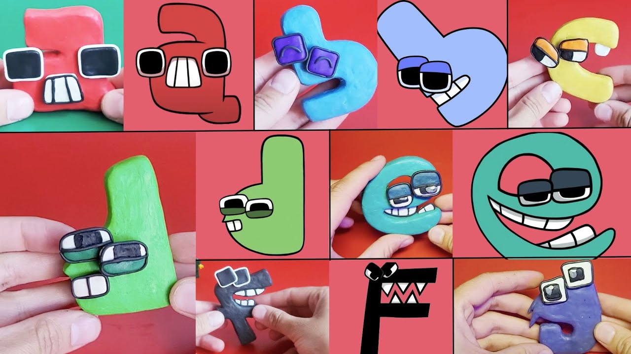 I made kids Alphabet Lore Letters (A-G). Clay Tutorial | Clay Girl ...