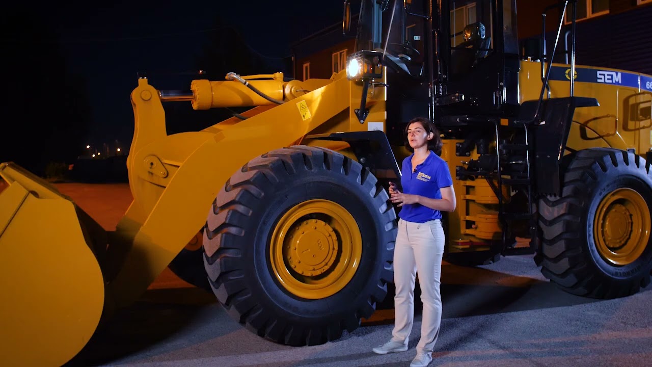 Обзор фронтального погрузчика SEM660D | SEM660D Walkaround - YouTube