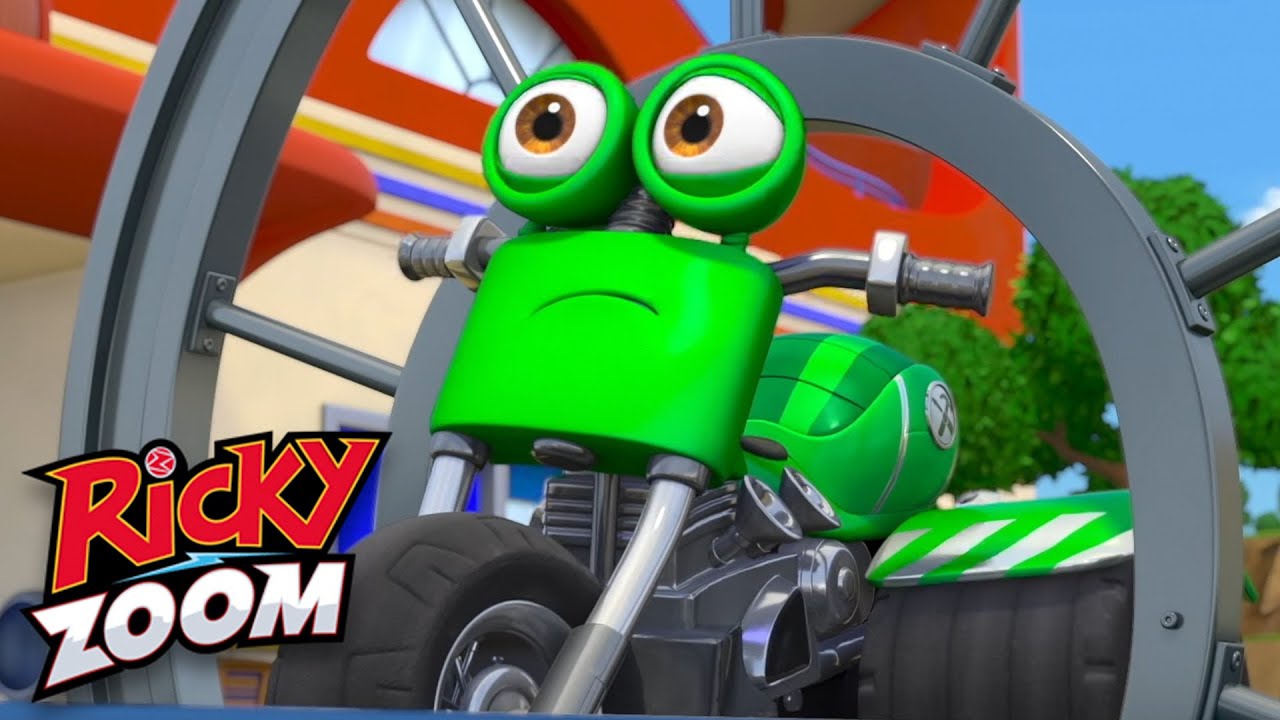 DJ Can't Play⚡️What's In The Box? ⚡️ Motorcycle Cartoon | Ricky Zoom ...
