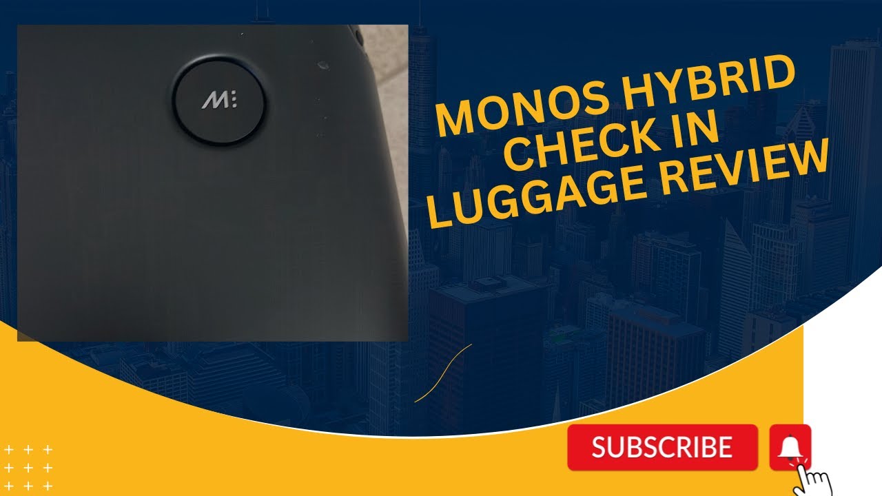 Monos Hybrid Polycarbonate Medium Check in Luggage - YouTube
