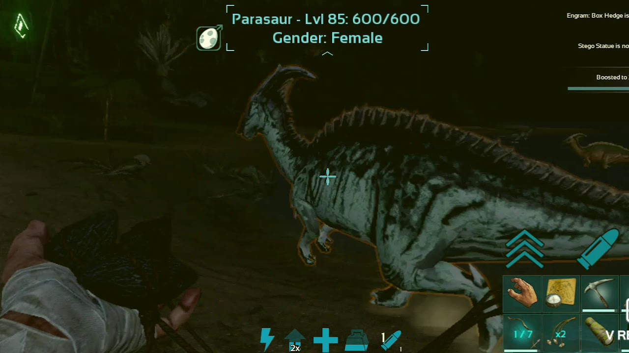 Taming parasaur and dilophosaures and new base location ark survival ...
