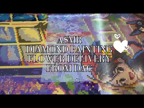 1hr+ ASMR Diamond Painting | Flower Delivery by Yuumei Art from Diamond Art Club | laurascozyworld