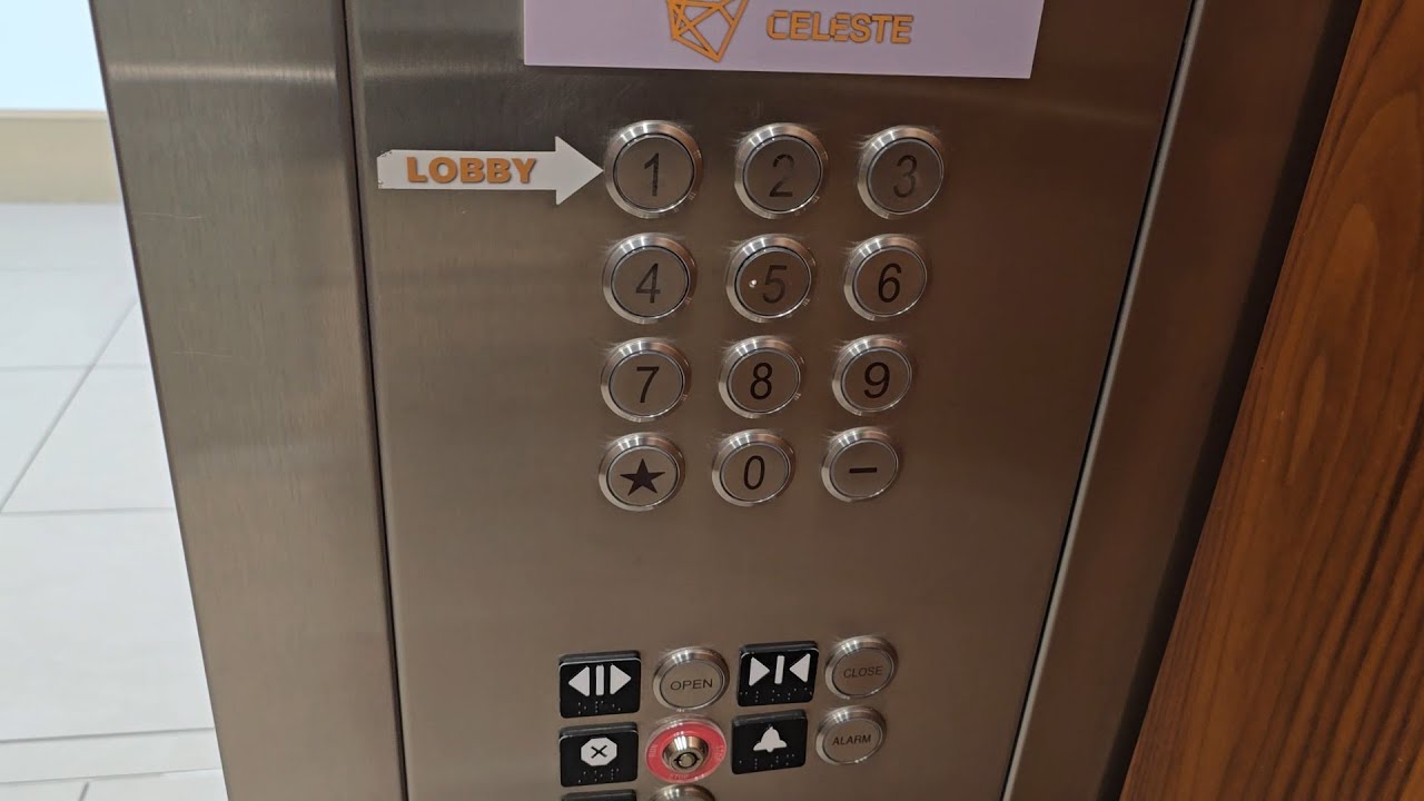 Weird Keypad! Kone MRL Traction Elevators - The Celeste Hotel - Orlando ...