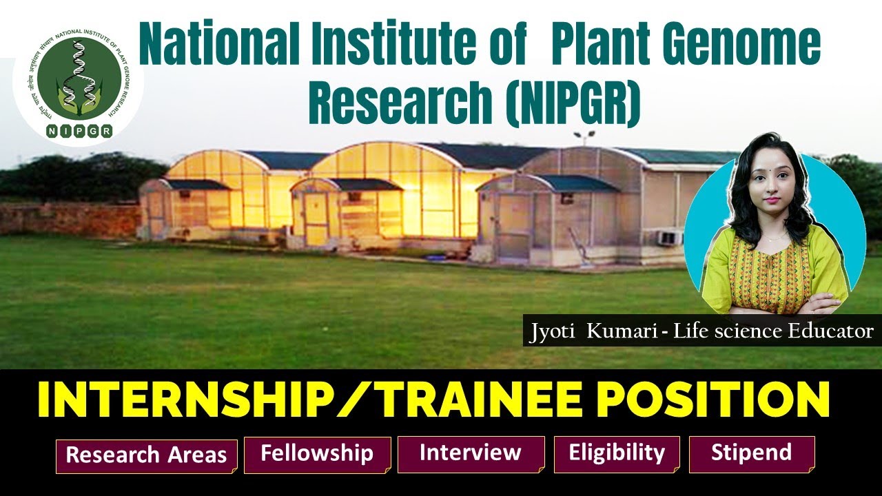 Internship 2022 at NIPGR | Complete Information - YouTube