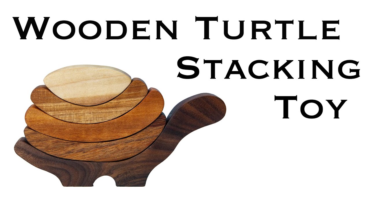 Wooden Turtle Stacking Toy - YouTube