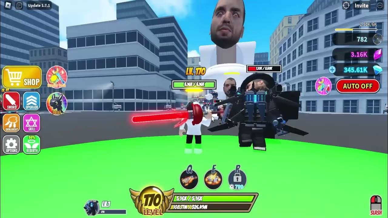 Roblox Sword Warriorsi Got Titan Cameraman Youtube