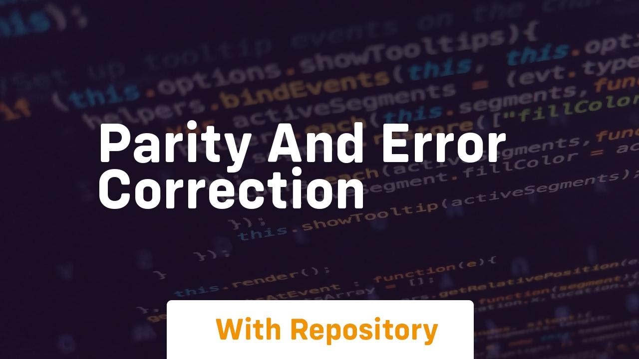 Parity and error correction - YouTube
