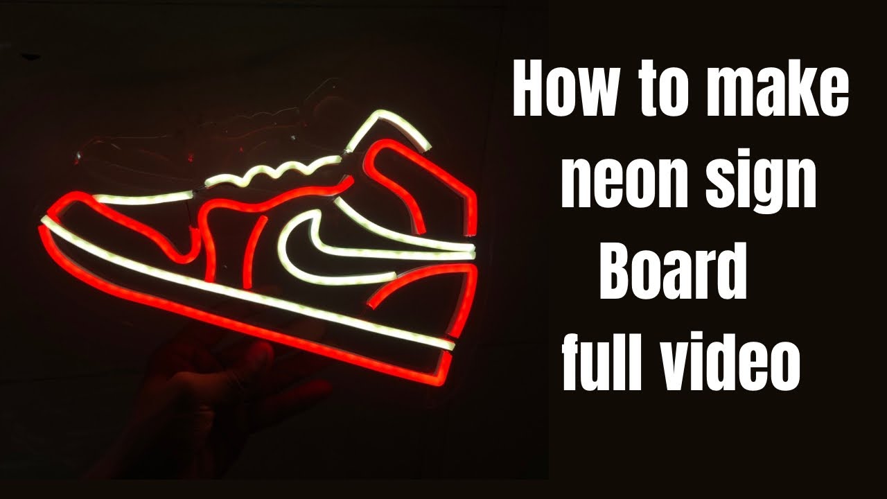 How to make neon sign board full video starting to end…#neonsign # ...