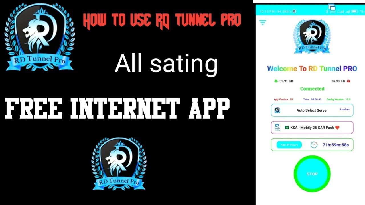 RD Tunnel Pro App || How to Use RD Tunnel Pro App || RD Tunnel Pro App ...