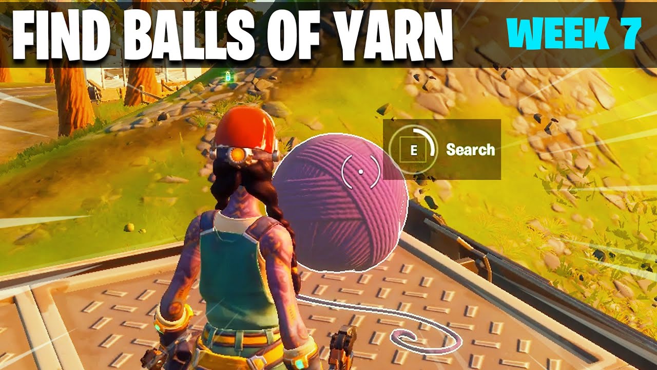 Find balls of yarn at Catty corner - Fortnite (Week 7 season 3 chapter ...