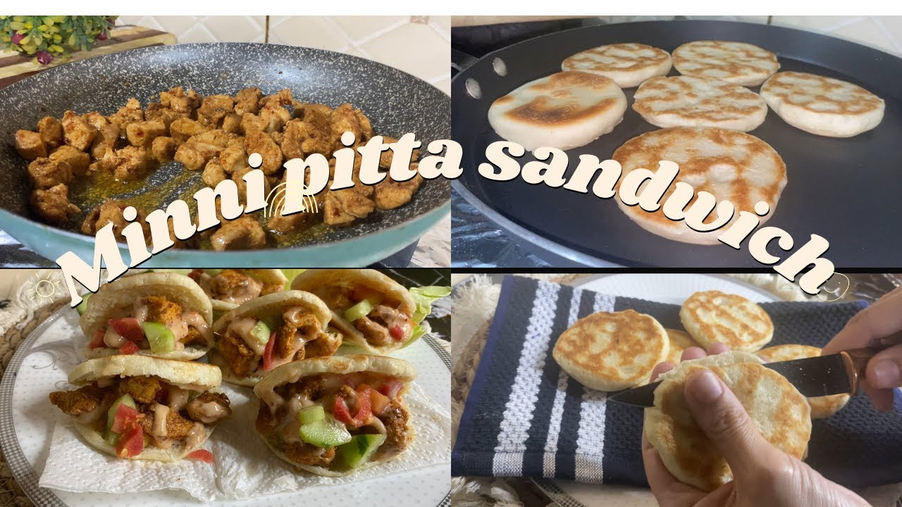 Pocket Shawarma Homemade| Chicken Shawarma Pocket| Mini pita Sandwich ...