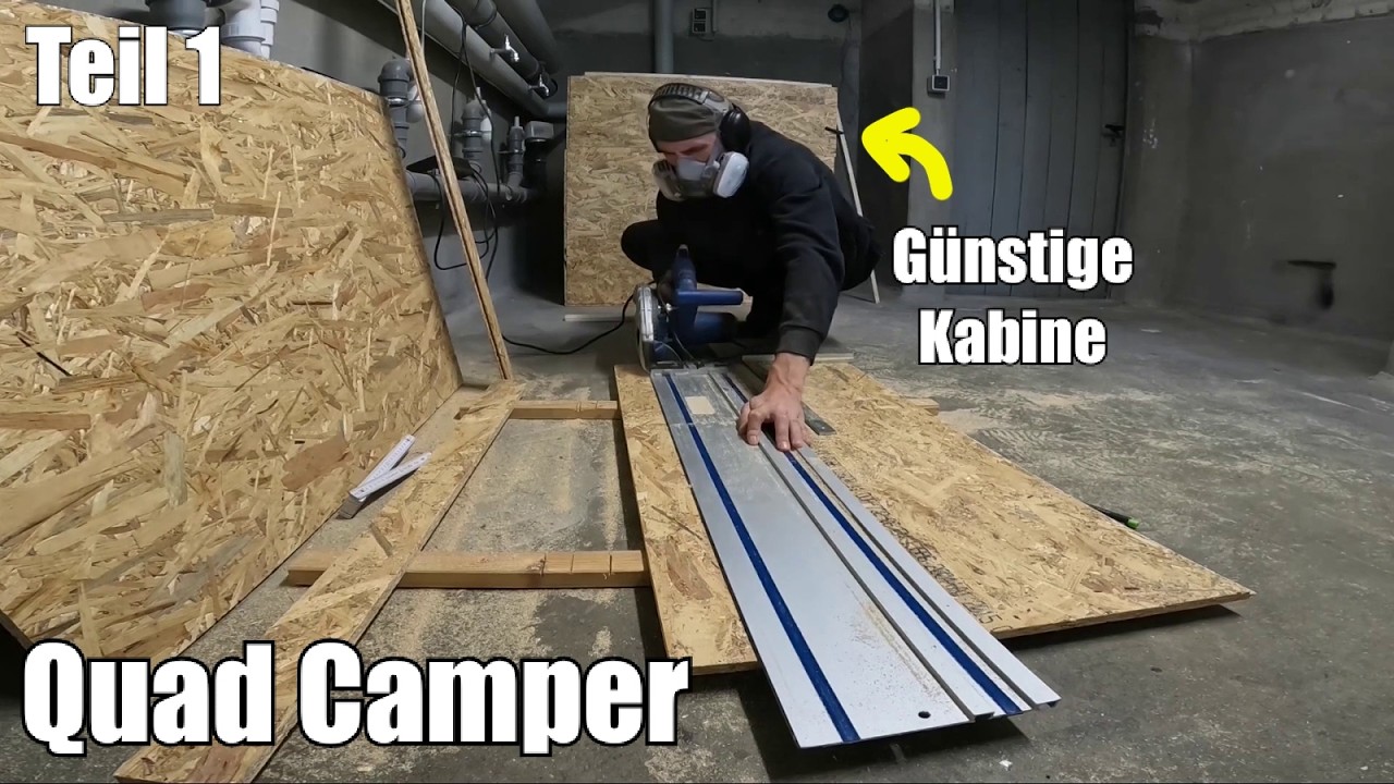 Neues Projekt beginnt / E-Bike Wohnkabine selber bauen aus OSB Platten / DIY Quad Camper Teil 1 ...