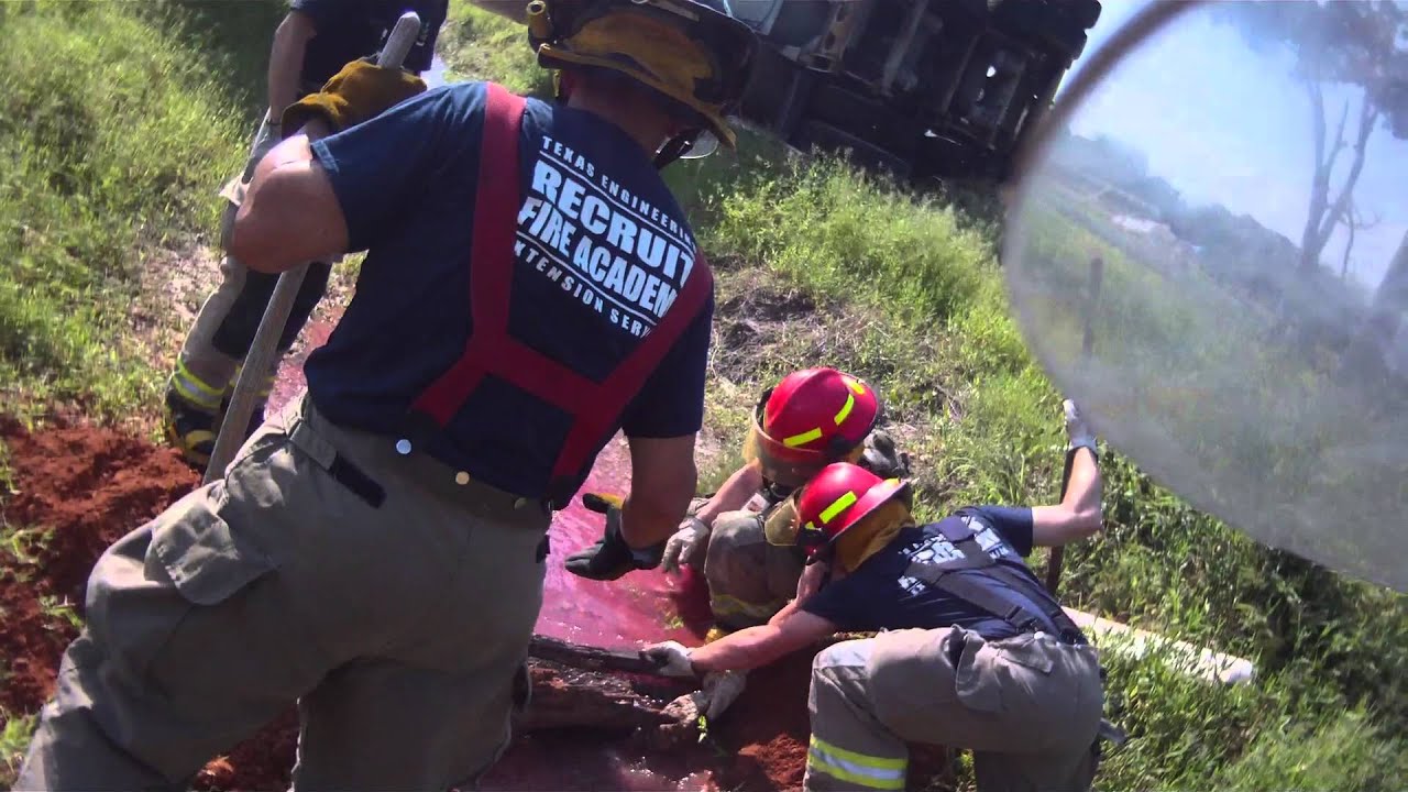 TEEX ORA Class 001: Hazmat Ops training, Damming, Part 4 - YouTube