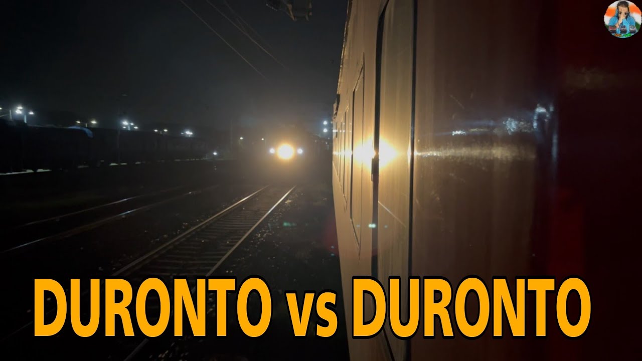 DURONTO vs DURONTO ! Parallel Action at BRC outer Hapa Duronto 12267 Dn vs Indore Duronto 12227 ...