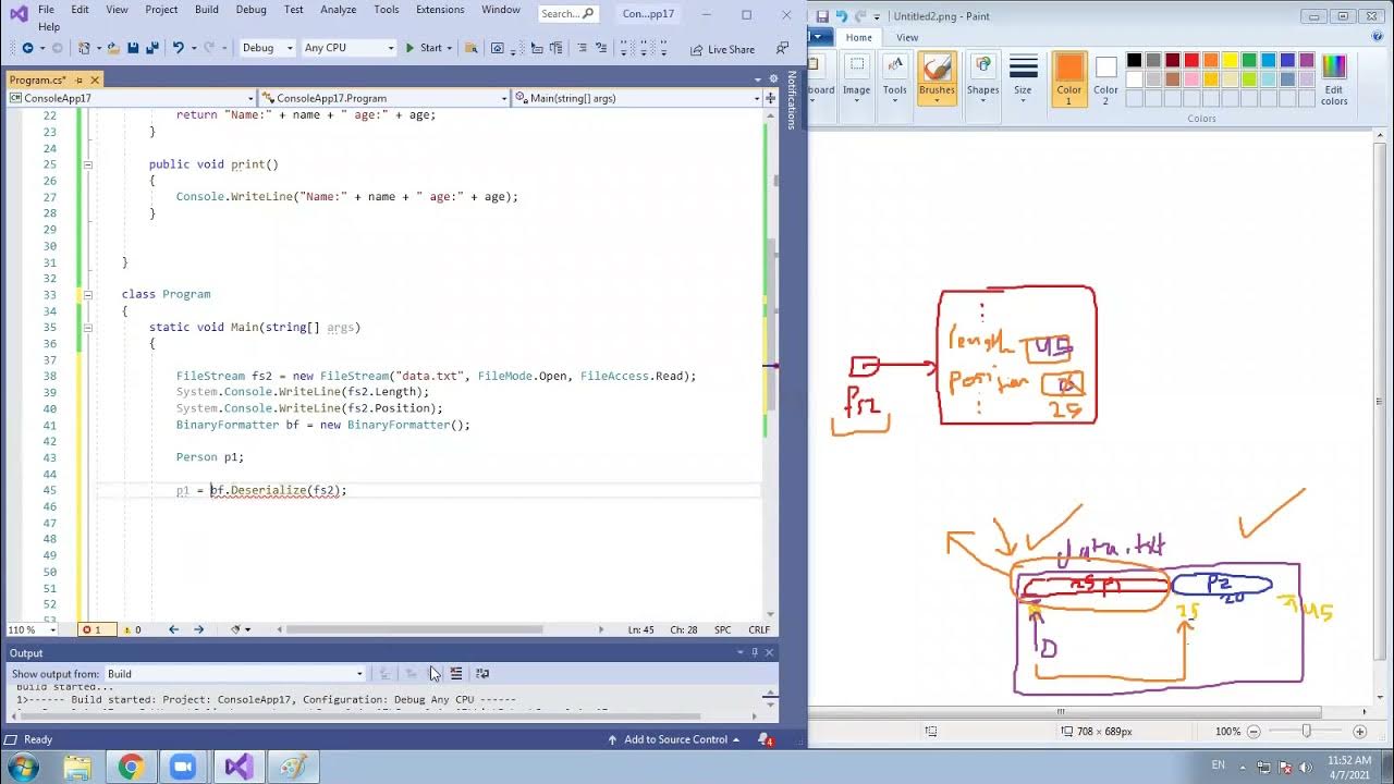 CpE311 CSharp-14-IO Files and Streams-Example2-A-UML - YouTube