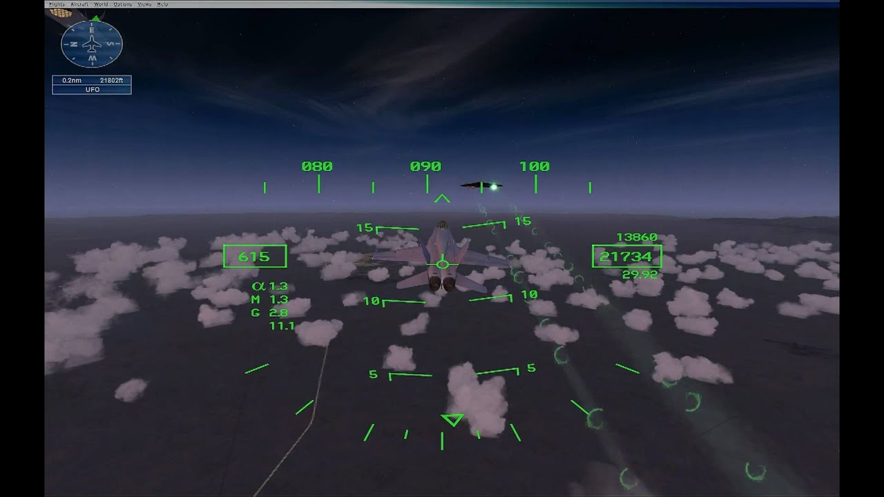 FSX Acceleration Mission - High Altitude Intercept - YouTube
