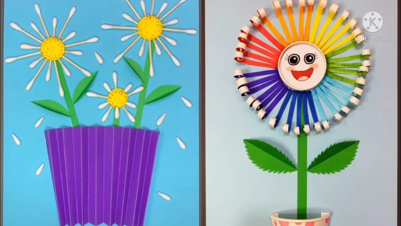 kreasi bunga dari bahan bekas untuk anak TK dan SD - YouTube