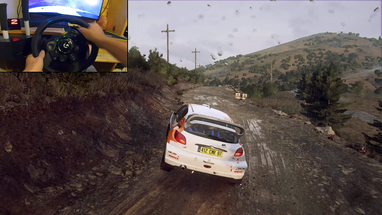 Peugeot 206 | Logitech G923 TRUEFORCE Wheel | Dirt Rally 2.0 - YouTube