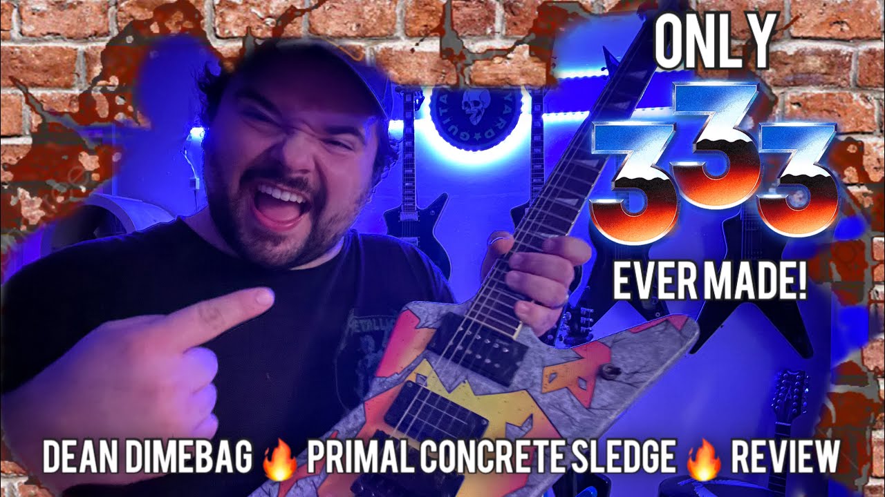 Dean ml dimebag Primal concrete sledge review / demo and tragic back ...