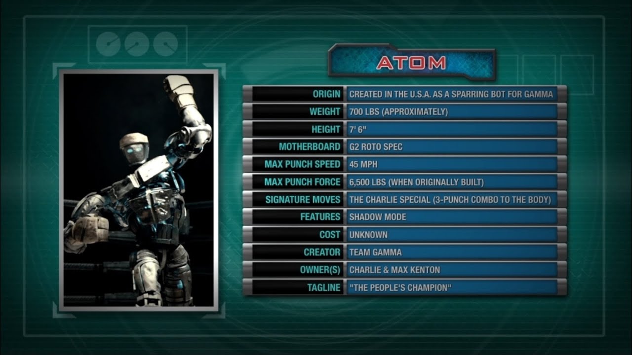 Real Steel Second Screen App | Get To Know Atom - YouTube