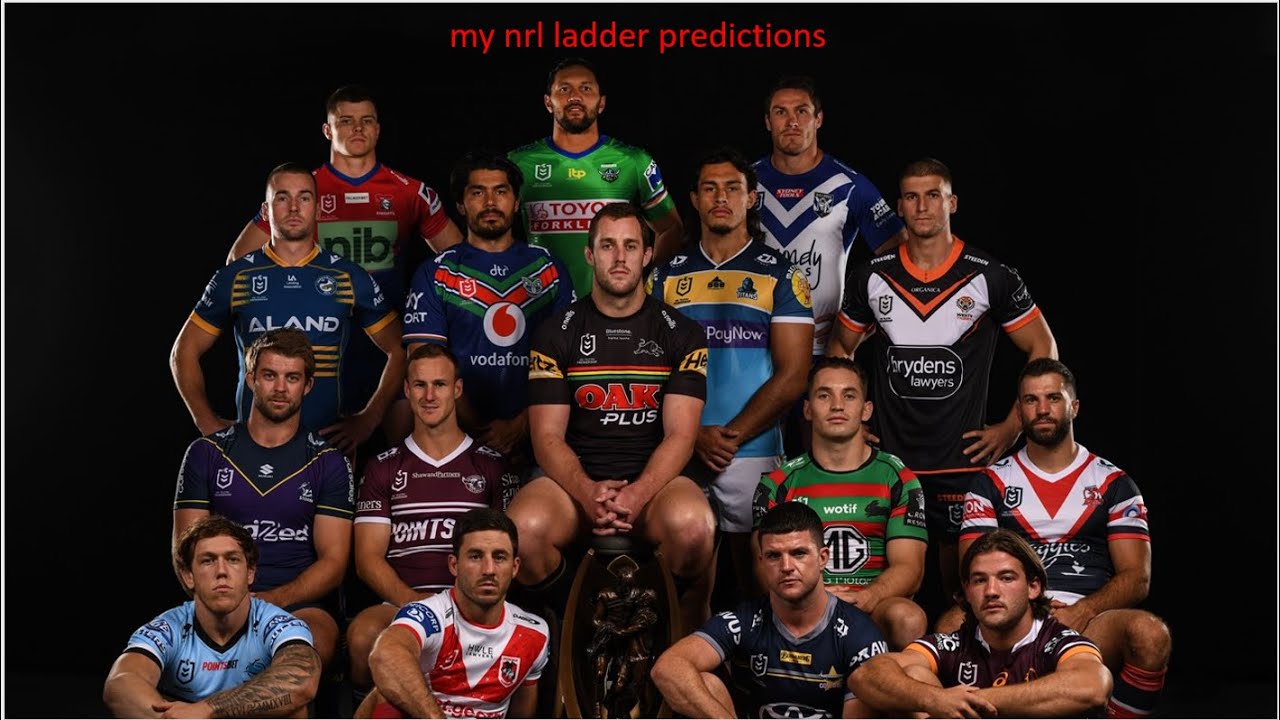 My nrl ladder predictions - YouTube