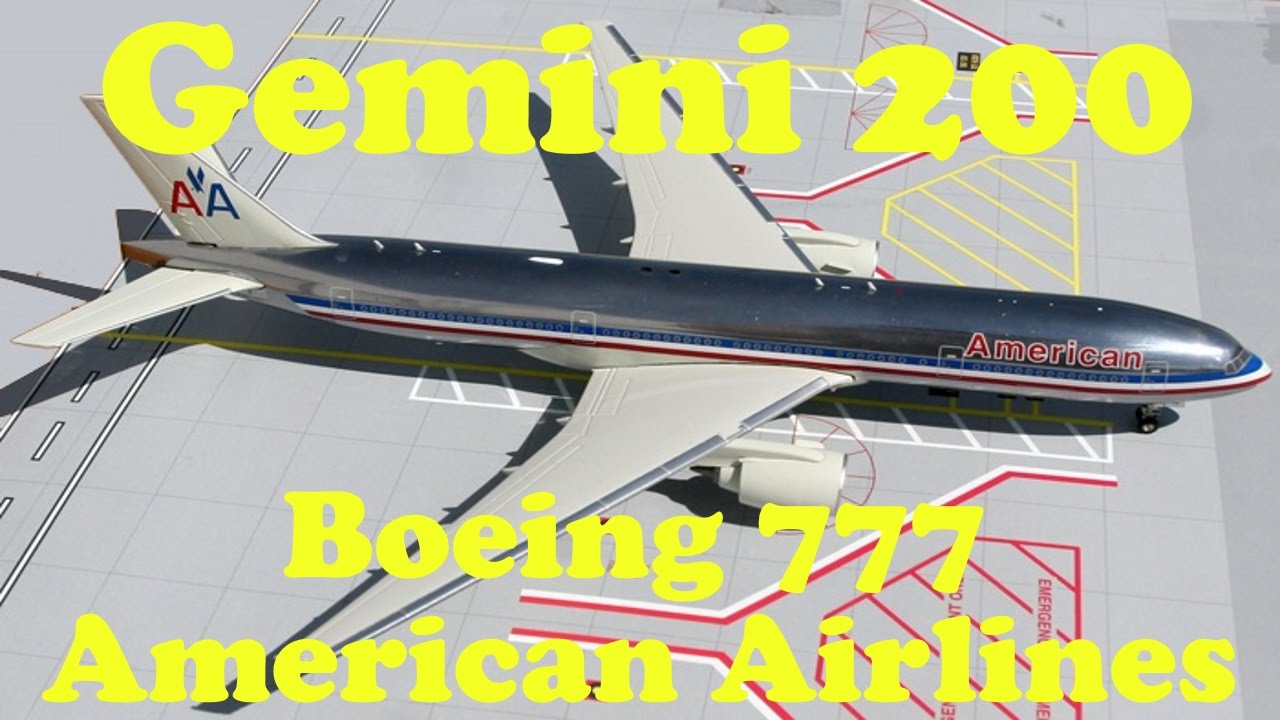 Gemini 200 Boeing 777-200ER American Airlines unboxing (Part 1) - YouTube