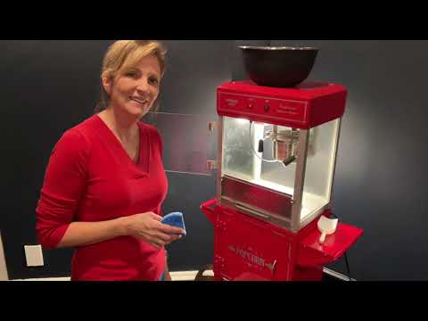How to Clean a Professional Popcorn Machine such as a Waring Pro - YouTube