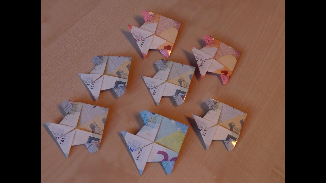 Pliage d'un poisson à partir d'un billet de 10 euros - Très simples ...