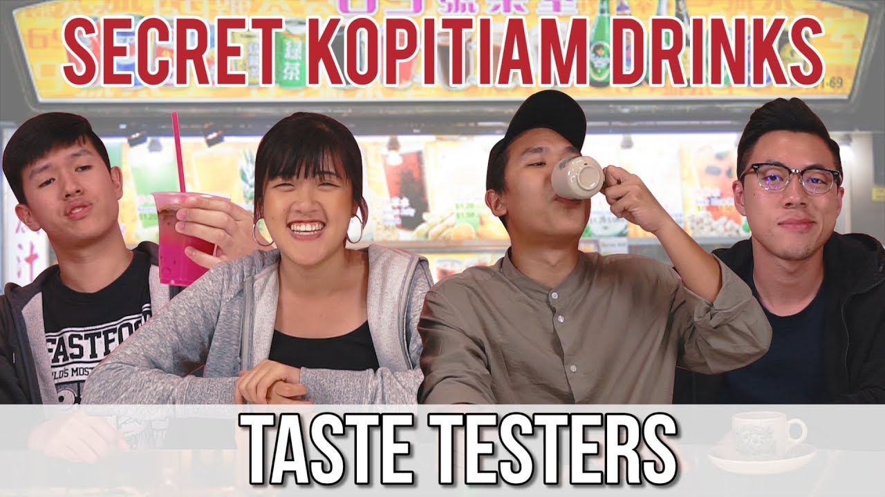 Trying Kopitiam Secret Menu Drinks | Taste Testers | EP 68 - YouTube