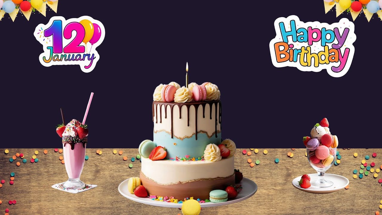 12 January | Happy birthday to you | Best Happy Birthday Wishes - YouTube