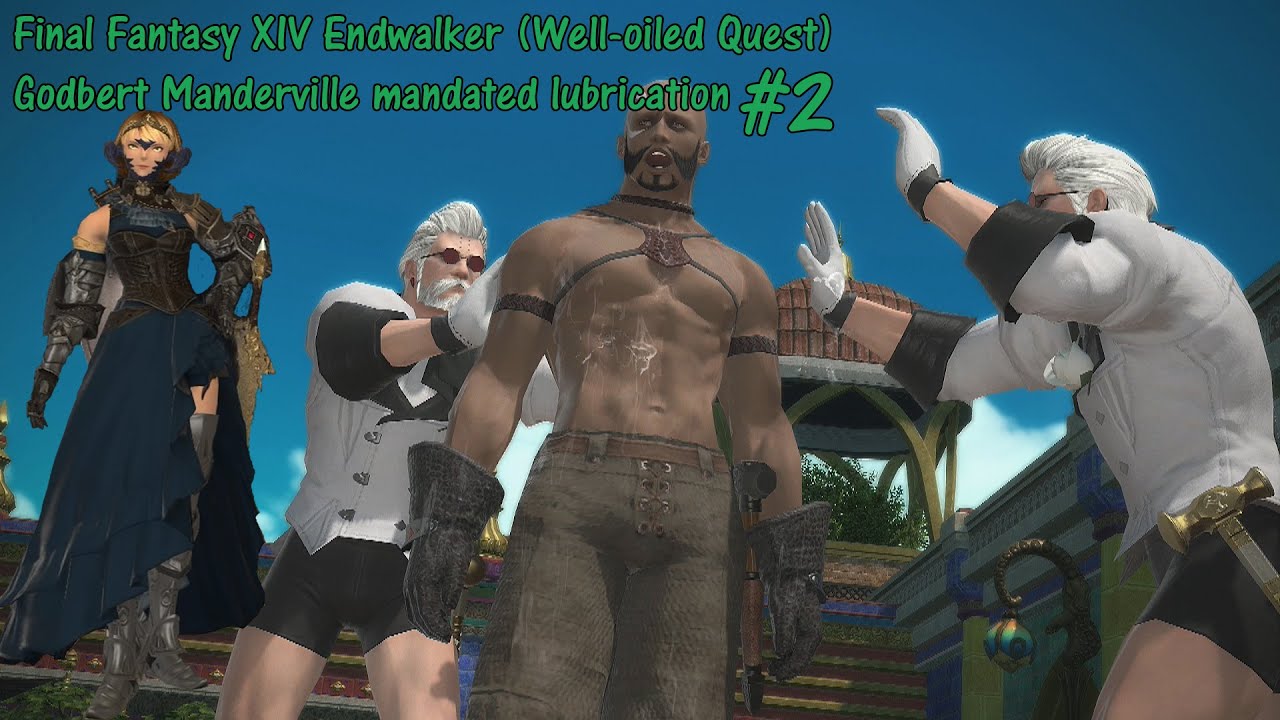Final Fantasy XIV Endwalker (Well-oiled Quest) Godbert Manderville ...