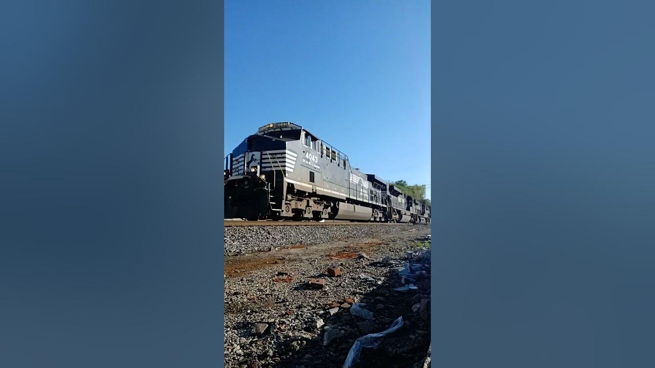 Super Forces! Norfolk Southern QUAD Leader #4043 led Big NS 28R Videos Pictures & Frames ...